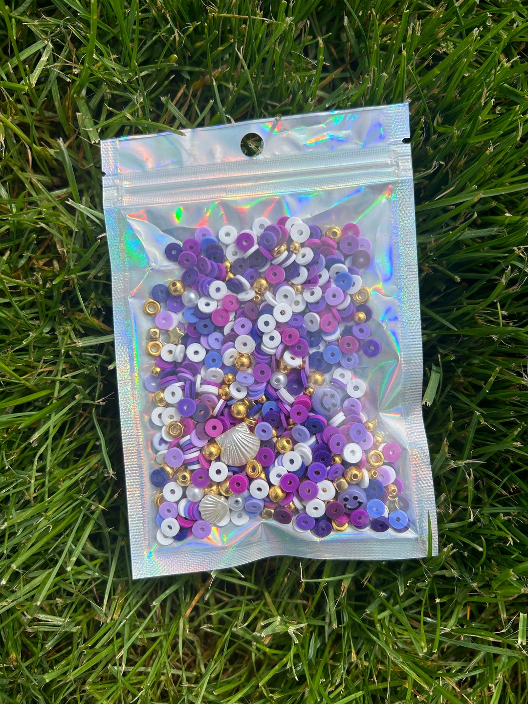 Royal | Bead Confetti | Clay Bead and Charm Confetti | Aesthetic | Clay ...