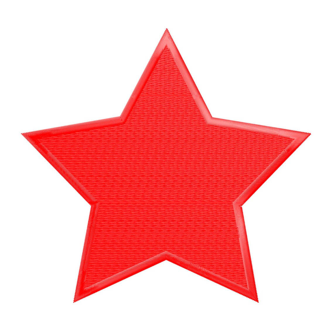 Star Machine Embroidery File | PES Files Included Only | 7 Sizes ...