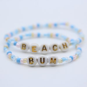 Beach Bum Aesthetic Beachy Beaded Bracelet Beaded Jewelry Summer Preppy ...