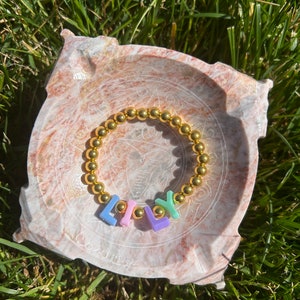 Preppy Bracelets Name Bracelet Peace Sign Bracelet Aesthetic Jewelry ...
