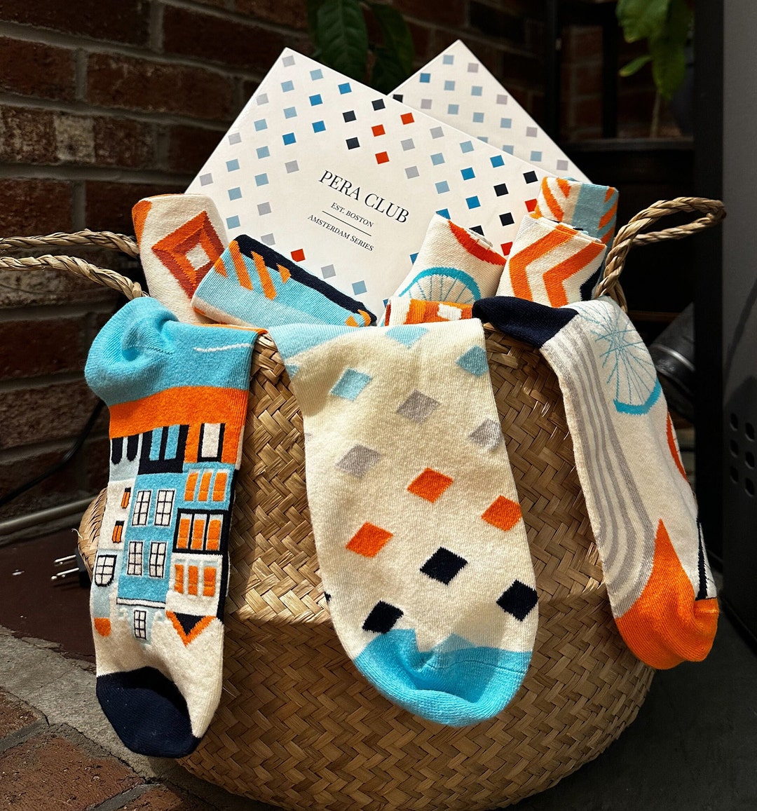 City Vibes Cotton Socks Gift Set, Colorful Novelty Dress Socks - Etsy