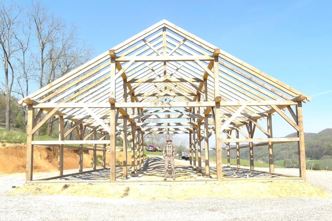 40'x50' Barn Frame- 100% Precut, Labeled and Ready to Assemble - Etsy