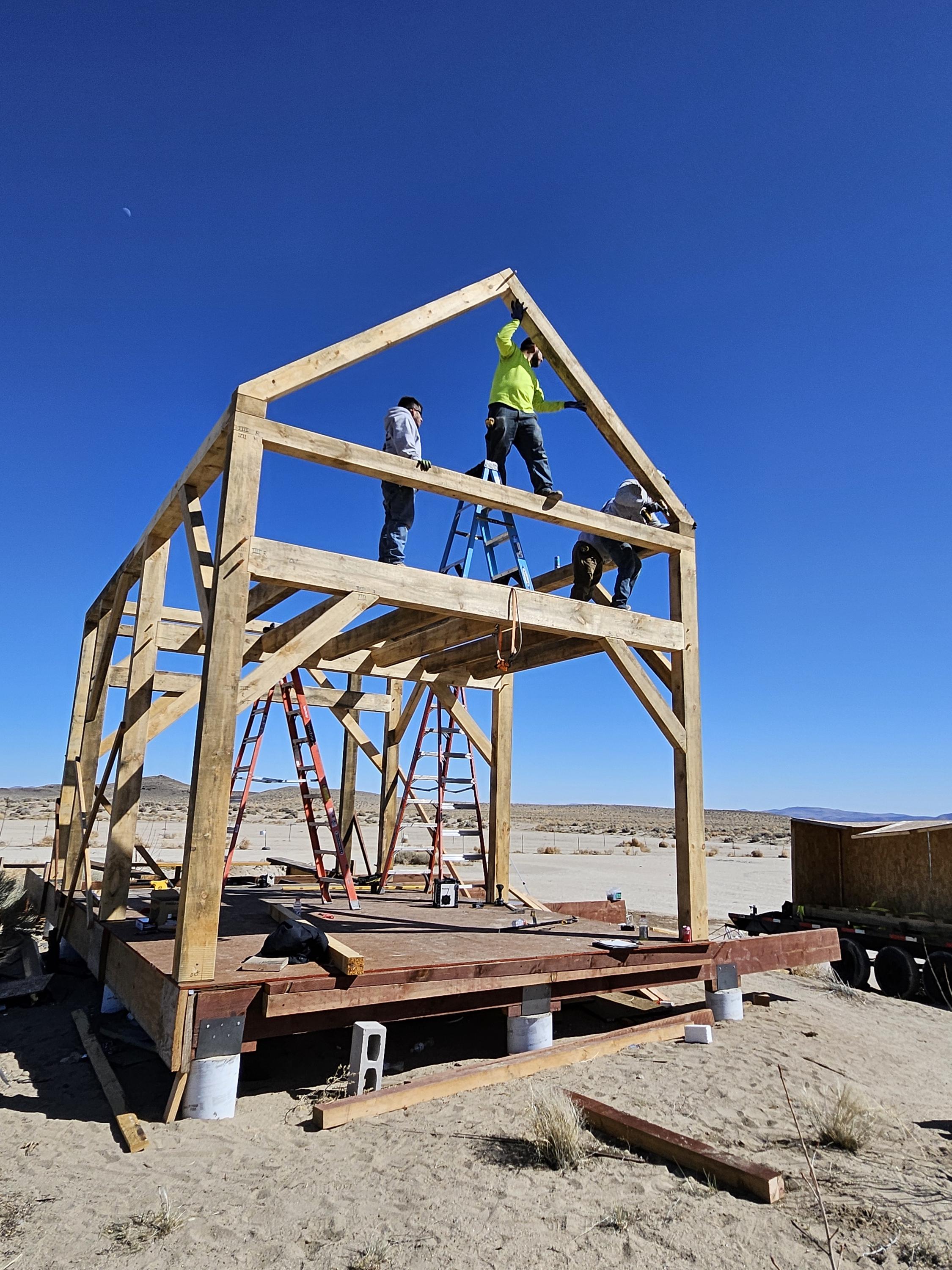 14'x25' Timber Frame Kit- 100% Precut, Labeled and Ready to Assemble - Etsy