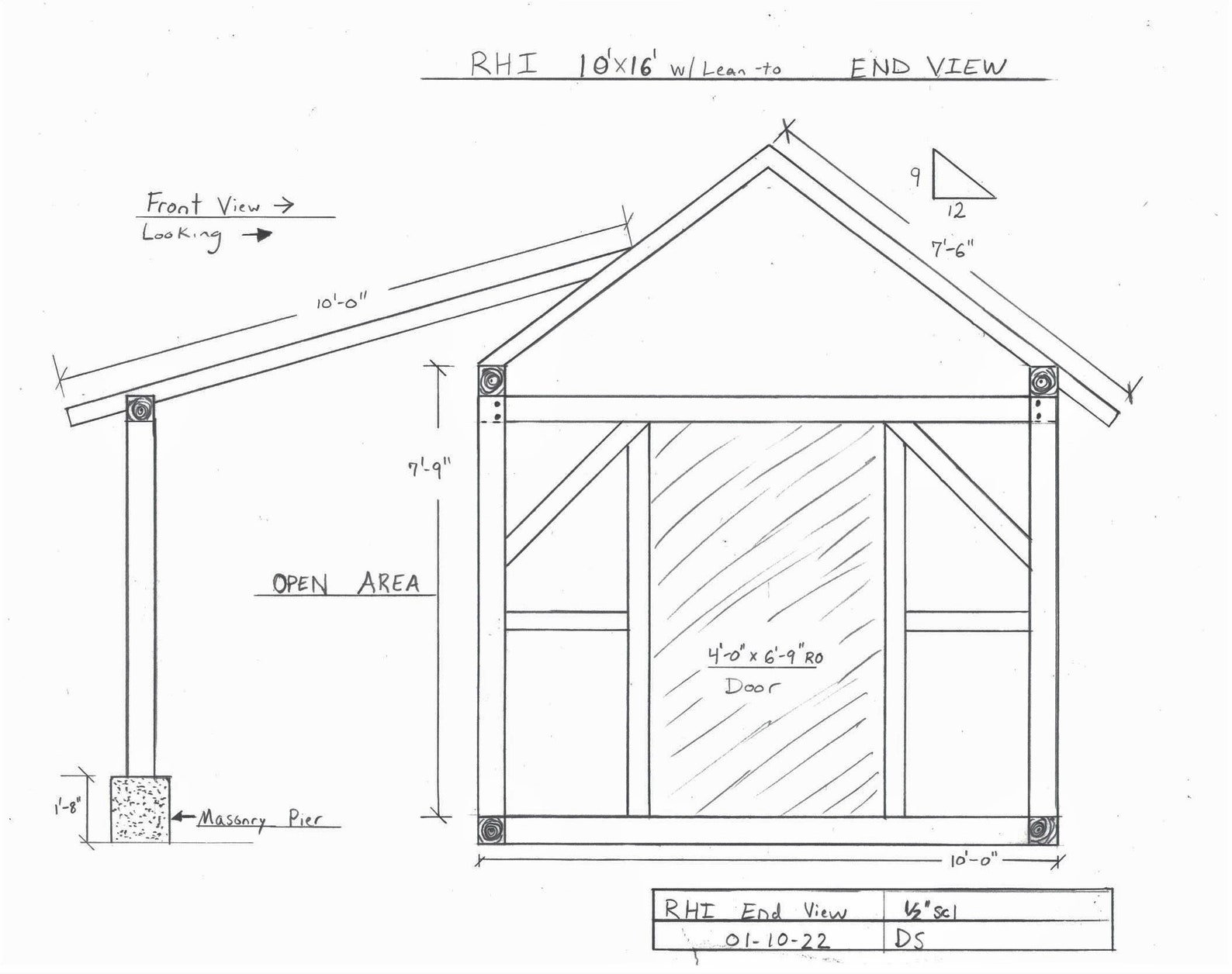 10'x16' Timber Frame With Lean-to Roof Kit - Etsy