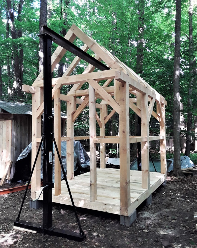 8'x12' English Tying Joint Timber Frame - Etsy