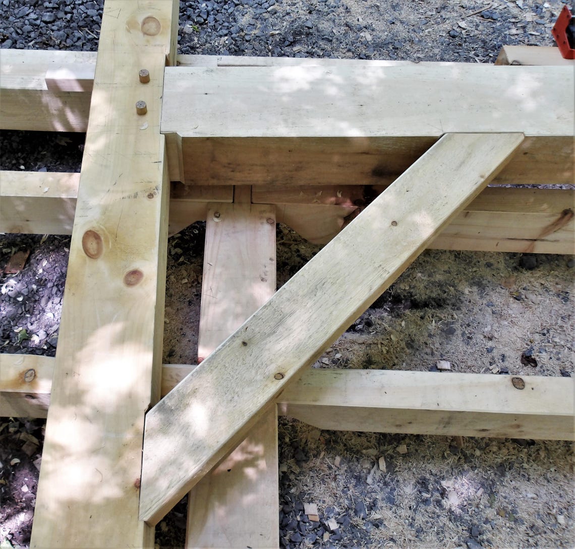 16'x28' Timber Frame Kit 12x16' Main Frame With 8x16' Side Lean-tos 100 ...