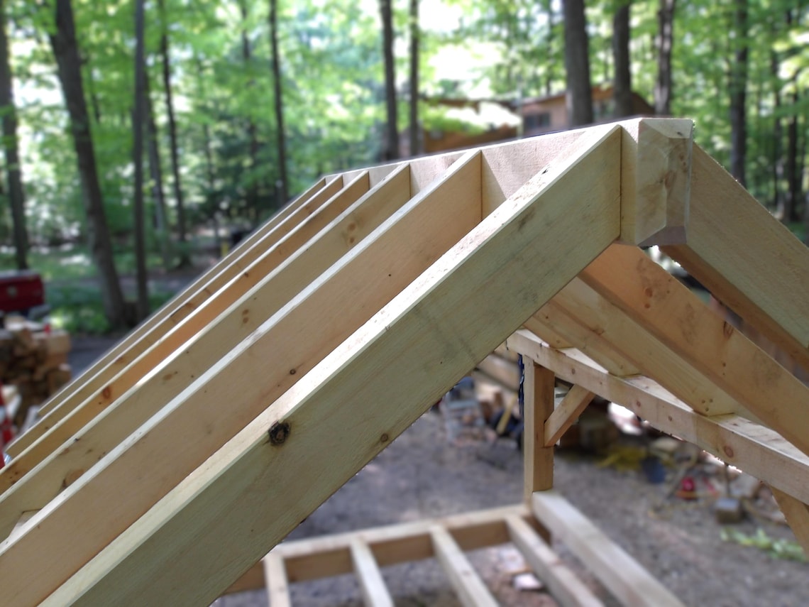 9'x9' Camping Shelter Timber Frame Kit- 100% Precut, Labeled and Ready ...