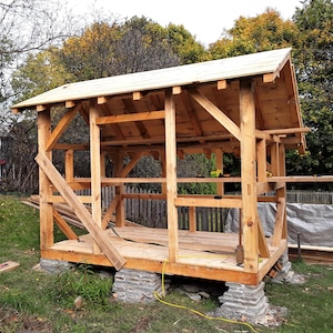 8'x12' Saltbox Timber Frame Kit - Etsy