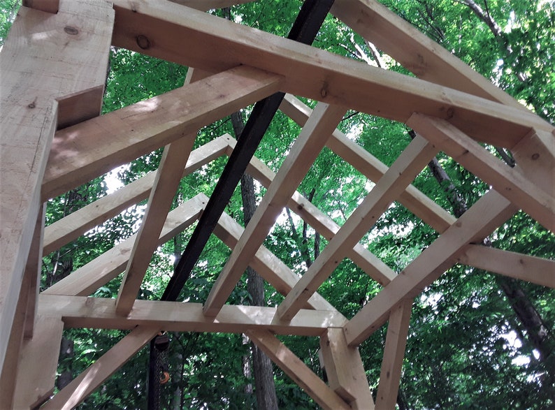 8'x12' English Tying Joint Timber Frame - Etsy