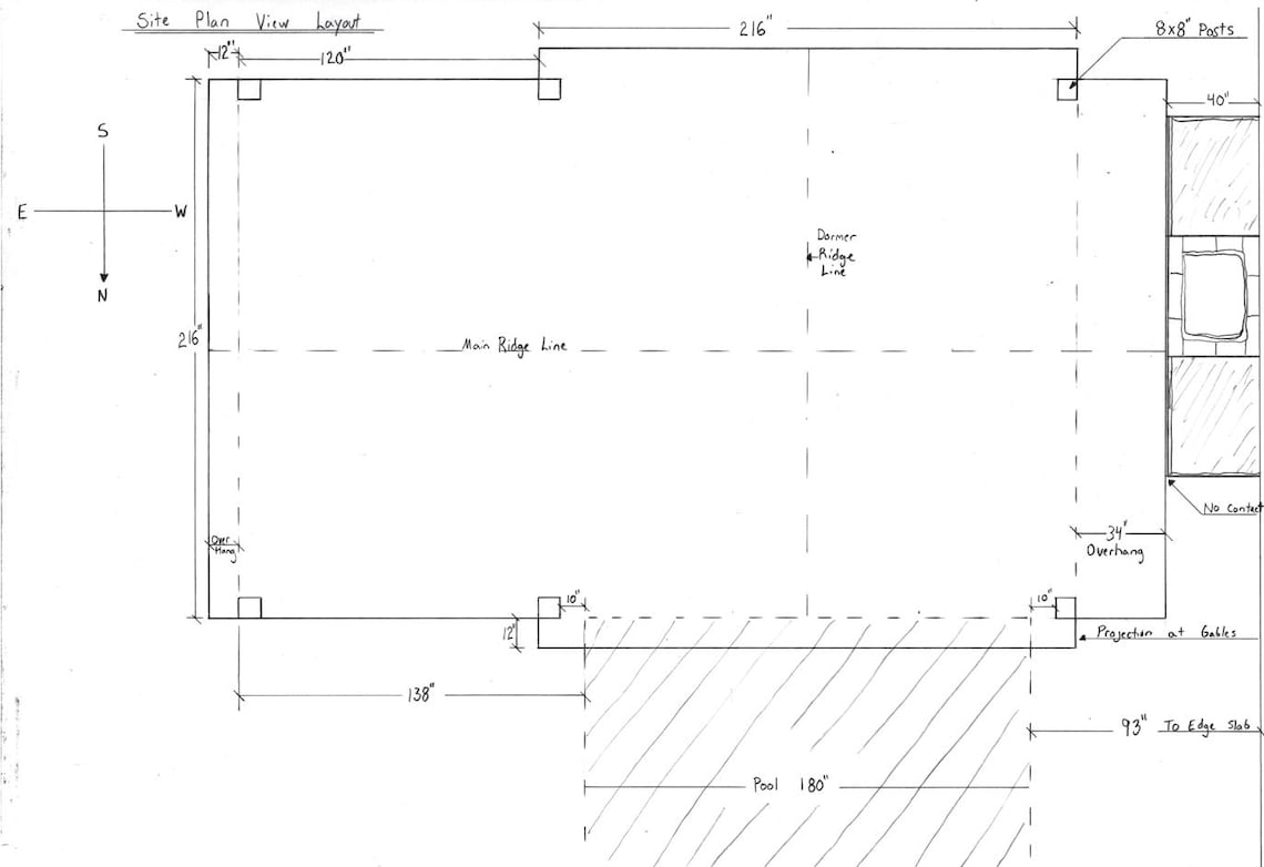 Planset Drawings Custom Order--- After Call to Discuss Proposed Frame ...