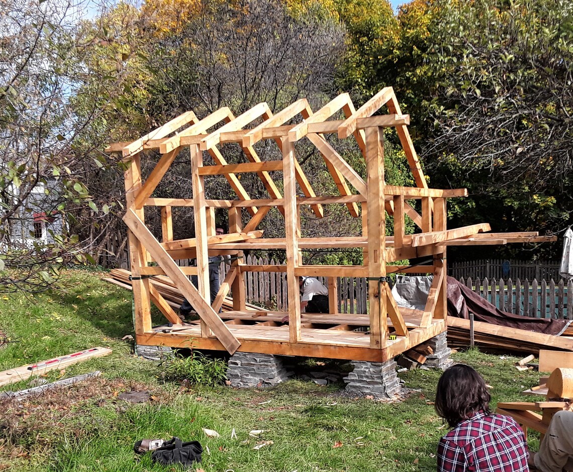 8'x12' Saltbox Timber Frame Kit - Etsy