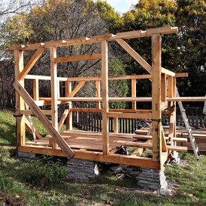 8'x12' Saltbox Timber Frame Kit - Etsy