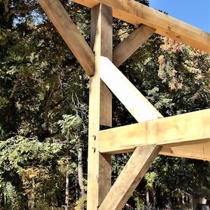 20'x 28' Saltbox Timber Frame Kit- 100% Precut, Labeled and Ready to ...