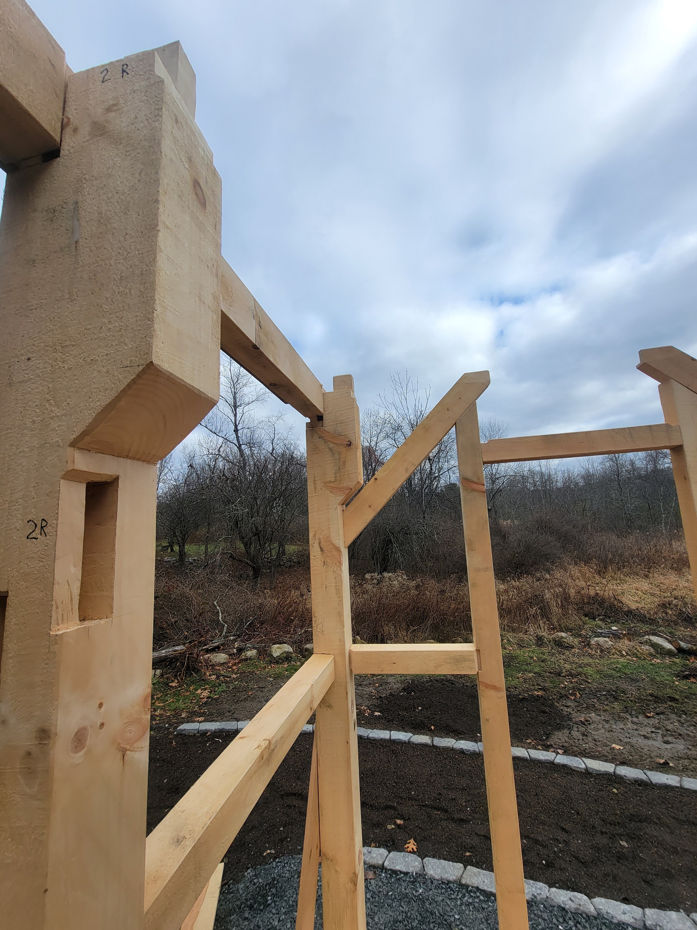 8'x12' English Tying Joint Timber Frame - Etsy