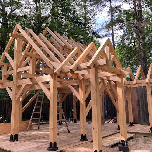 8'x12' Saltbox Timber Frame Kit - Etsy