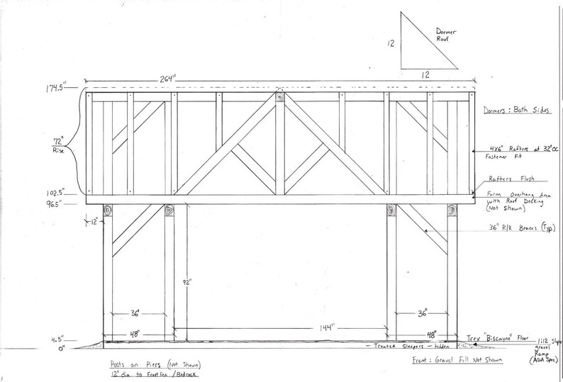 16'x20' Pavilion With Gable Dormers- 100% Precut, Labeled and Ready to ...