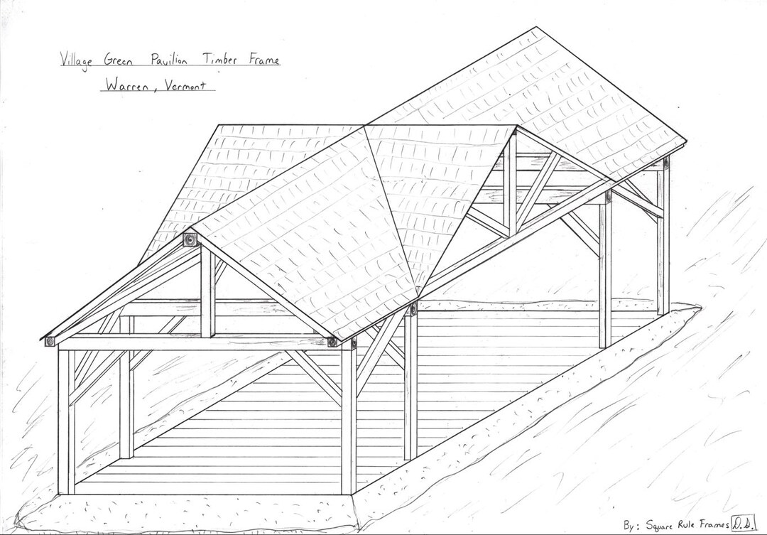 16'x20' Pavilion With Gable Dormers- 100% Precut, Labeled and Ready to ...