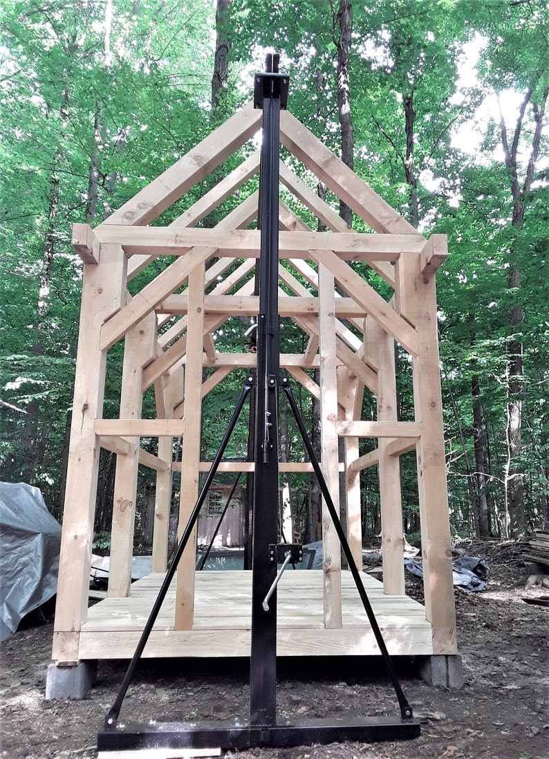 8'x12' English Tying Joint Timber Frame - Etsy