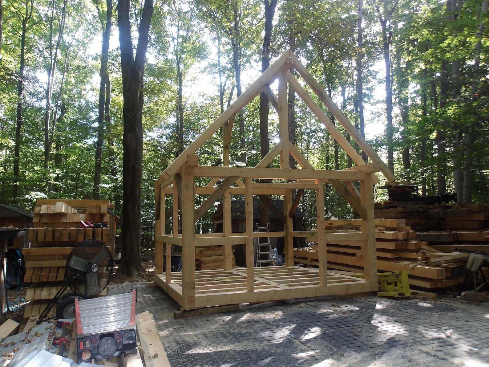 14'x14' Timber Frame Kit- 100% Precut, Labeled and Ready to Assemble - Etsy