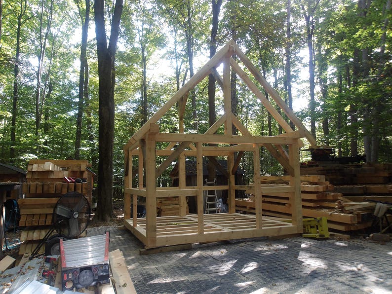 14'x14' Timber Frame Kit- 100% Precut, Labeled and Ready to Assemble - Etsy