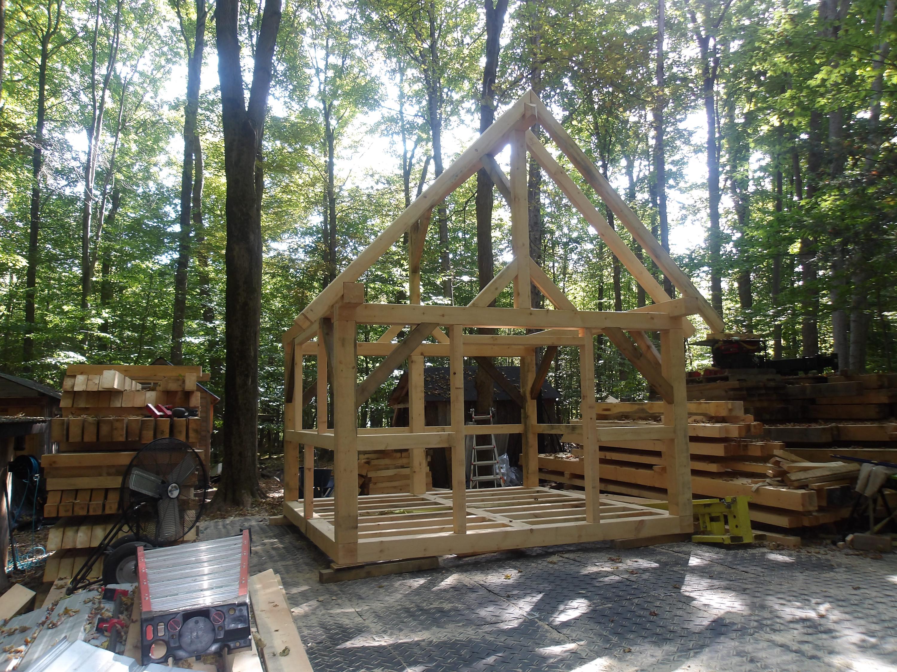 14'x14' Timber Frame Kit- 100% Precut, Labeled and Ready to Assemble - Etsy