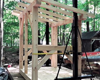 10'x16' Timber Frame With Lean-to Roof Kit - Etsy