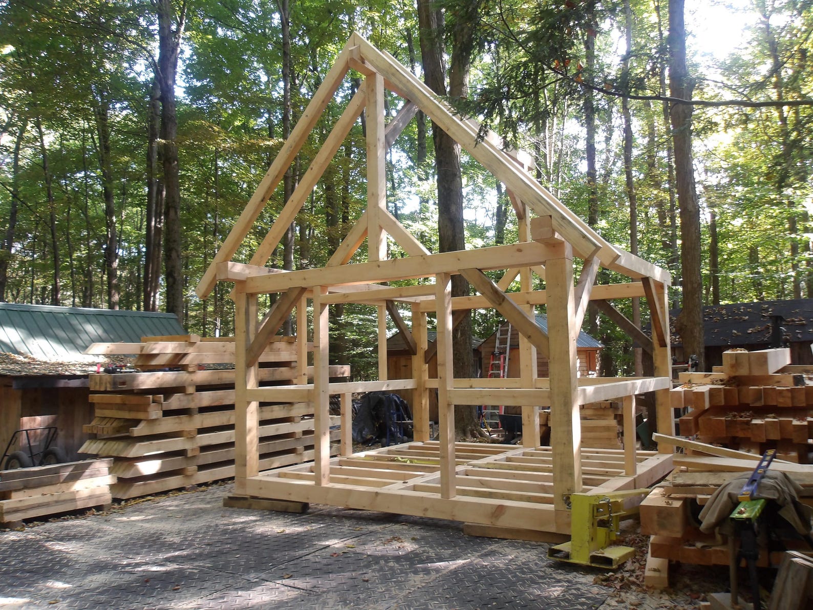 14'x14' Timber Frame Kit- 100% Precut, Labeled and Ready to Assemble - Etsy