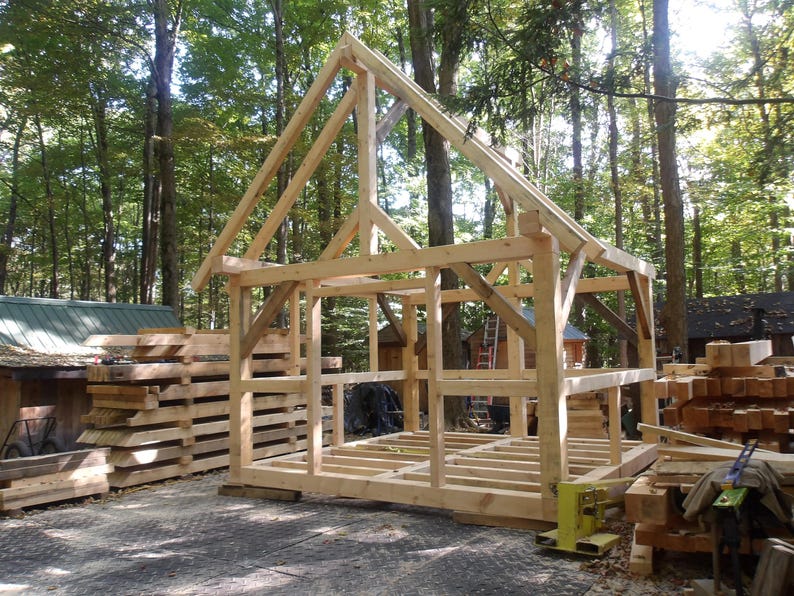 14'x14' Timber Frame Kit- 100% Precut, Labeled and Ready to Assemble - Etsy