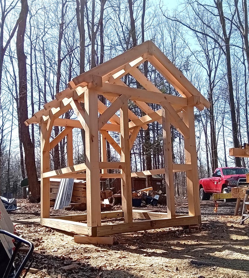 8'x10' Timber Frame- 100% Precut, Labeled and Ready to Assemble - Etsy