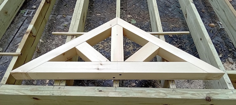 Decorative Truss for Roof Gable- Multiple Sizes and Roof Slopes ...