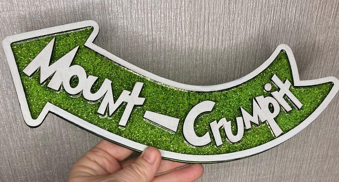 Grinch Inspired Mount Crumpit Sign - Etsy UK