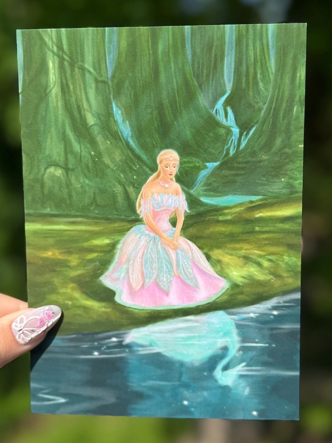 Barbie Swan Lake Print - Art Print | Wall Decor | Velvet Touch Laminate ...