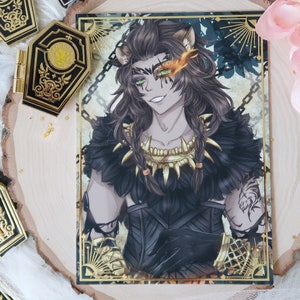 TWST: Overblot Golden Foil Postcard - Etsy