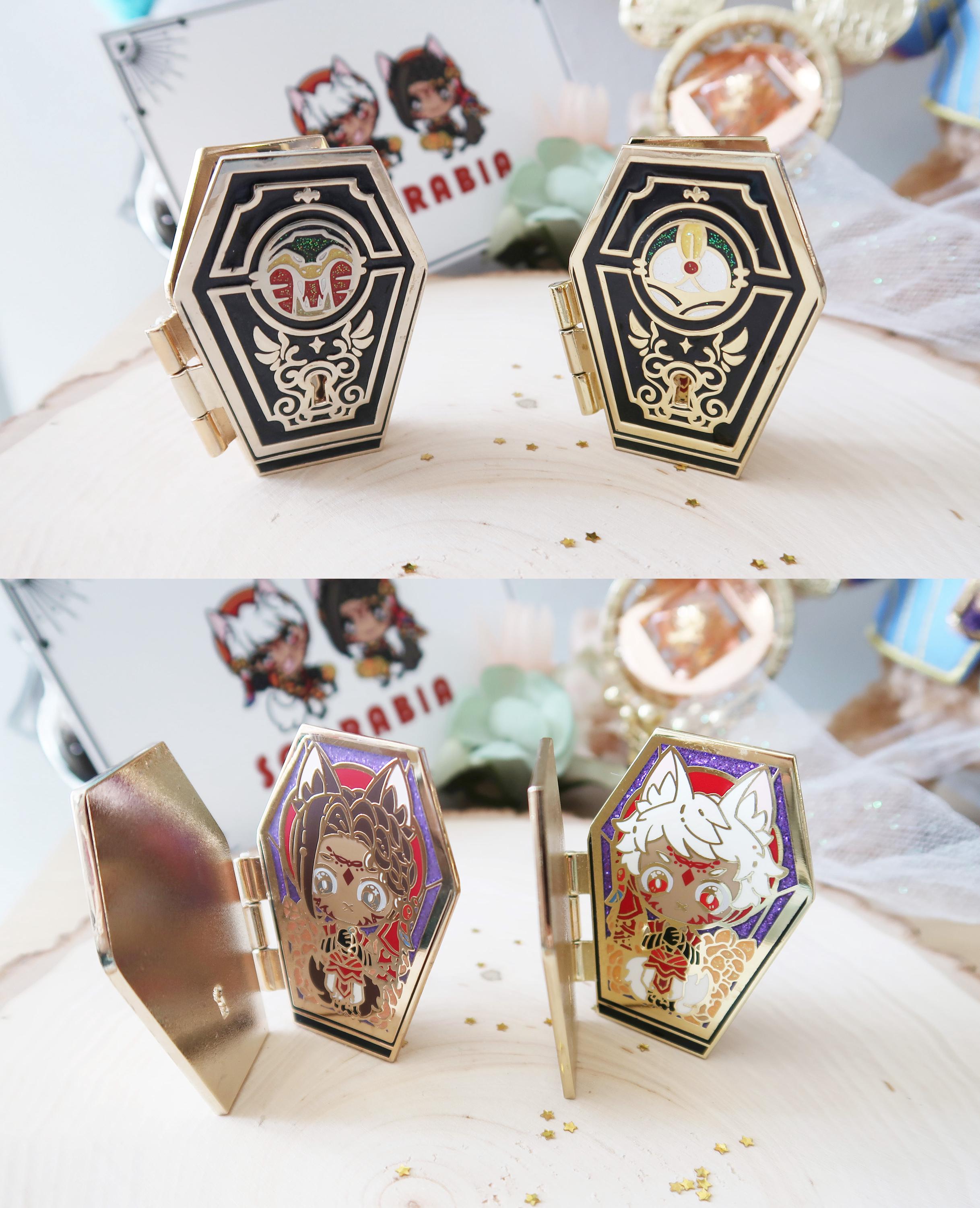 TWST: Coffin Style Hinged Enamel Pins - Etsy