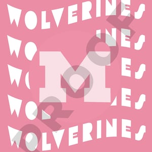 University of Michigan Poster Prints | College Posters | Umich - Etsy