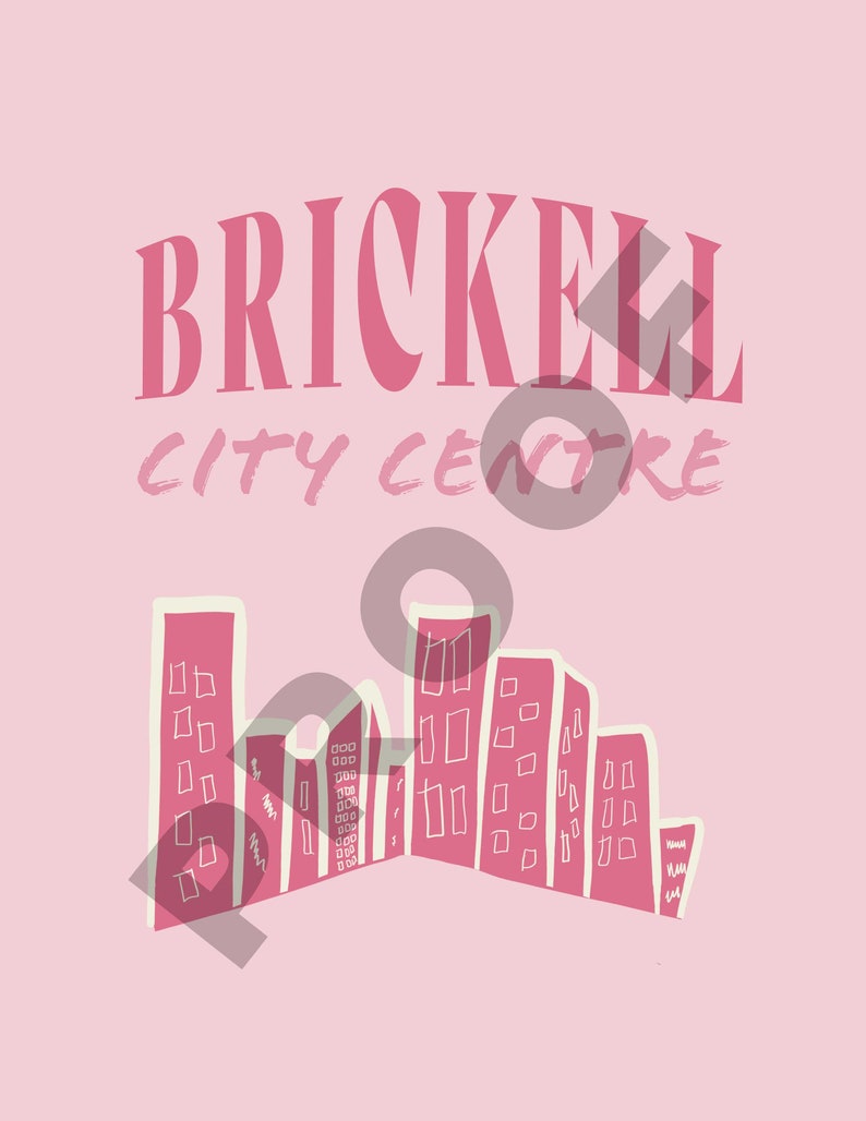 Miami Prints | Bar Cart Poster Designs for University of Miami | Pink ...