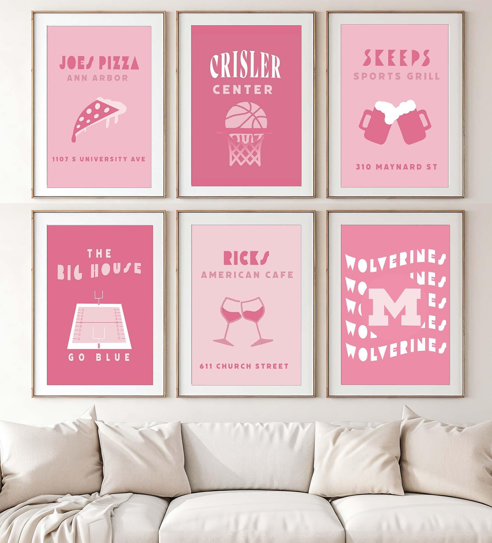 University of Michigan Poster Prints | College Posters | Umich - Etsy