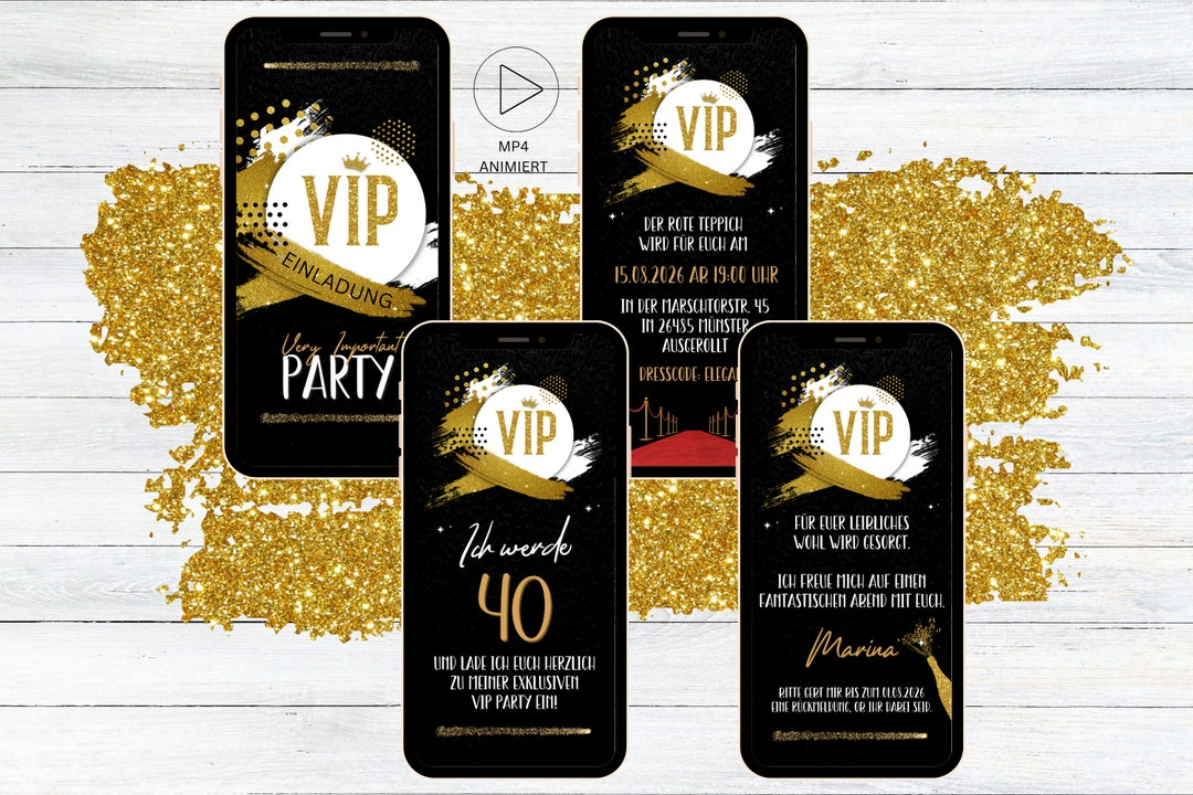 VIP Birthday Party Invitation Ecard Hollywood Birthday Invitation VIP ...