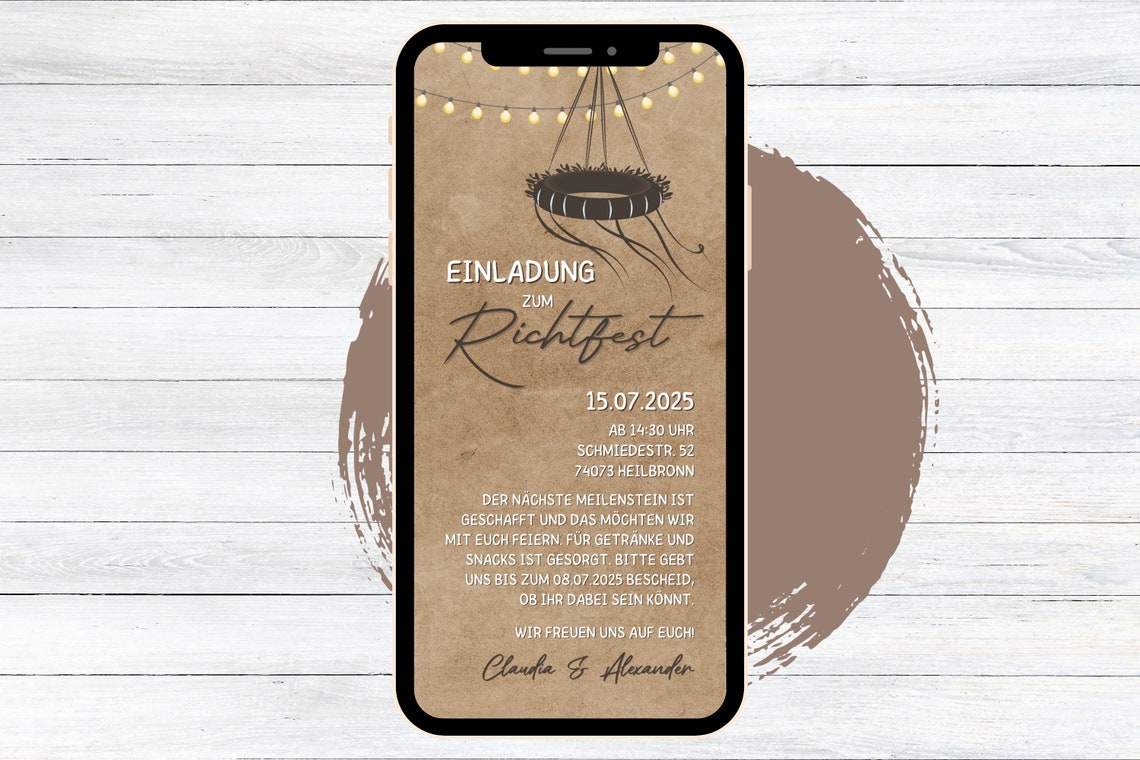 Invitation to the Topping-out Ceremony Kraft Paper Fairy - Etsy