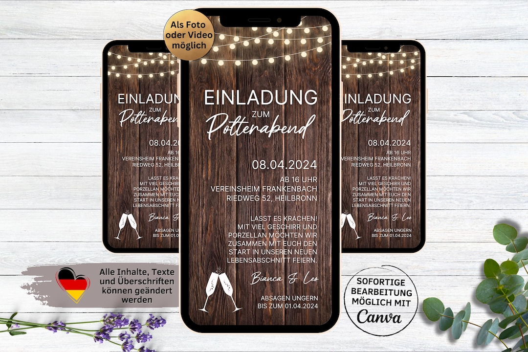 Ecard Digital Invitation Rustic Hen Party for Whatsapp | Hen Party ...