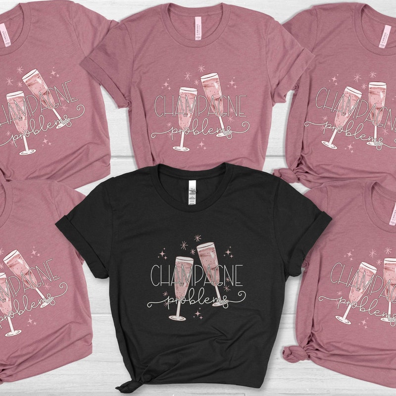 Champagne Tshirt - Etsy