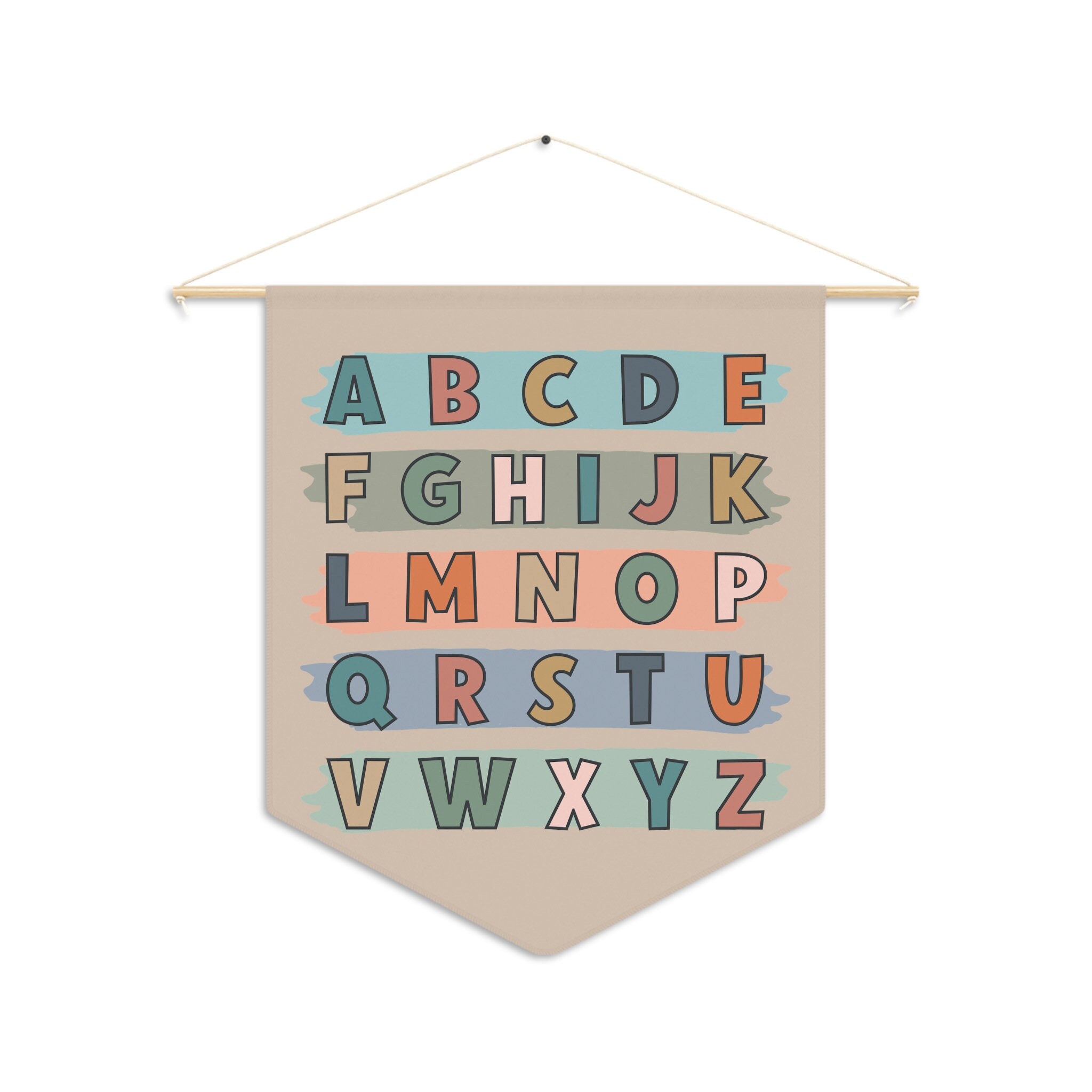 Alphabet Classroom Pennant Flag, ABC Elementary School Classroom Decor ...