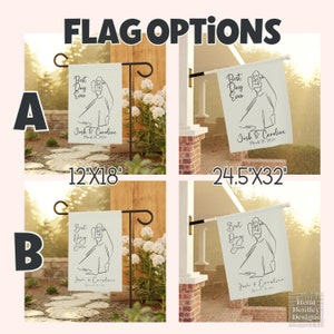 Custom Best Day Ever Wedding Flag. Customized Names and Dates Flag ...