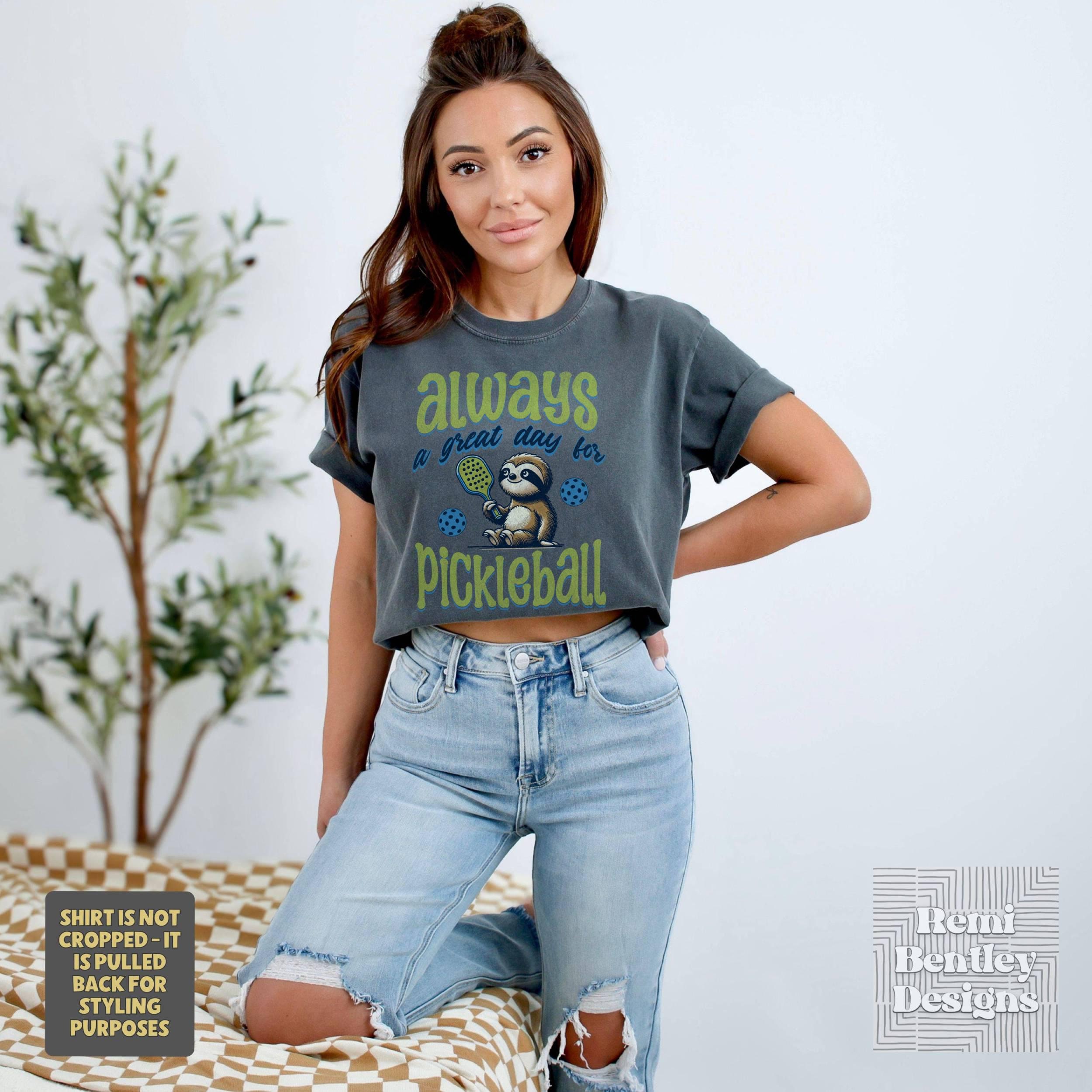 Funny Pickleball Shirt, Sloth Great Day for Pickleball Player T-shirts ...