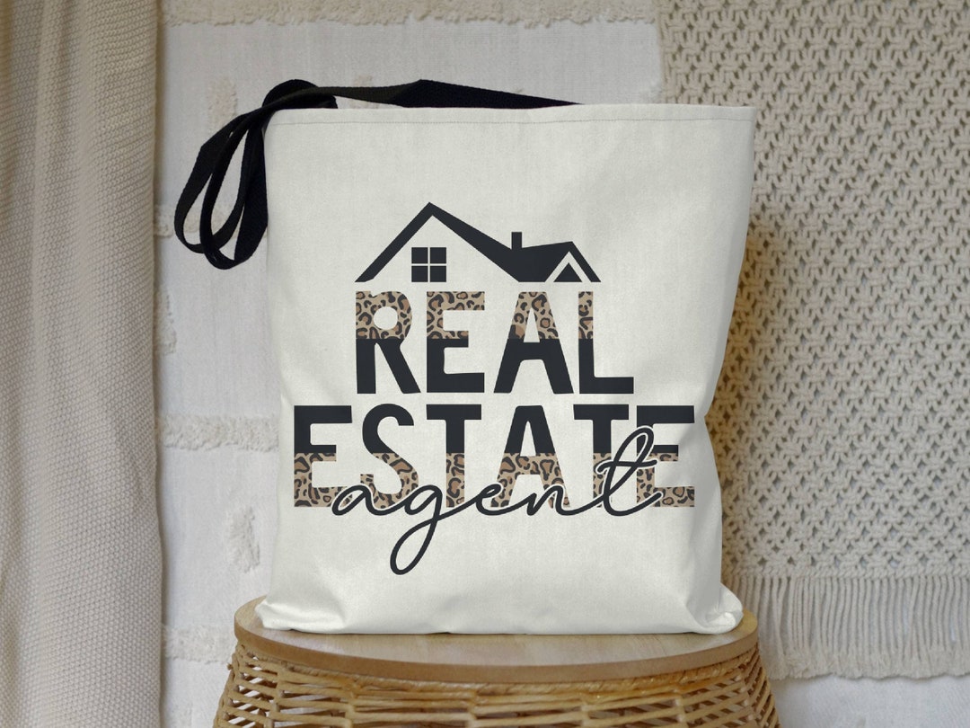 Cute Real Estate Agent Tote Bag for Realtor, Realtor Reusable Tote Swag ...