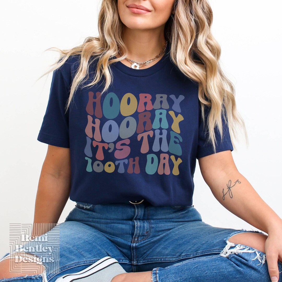 100 Days of School Shirt, Retro 100th Day of School Teacher Shirt, One ...