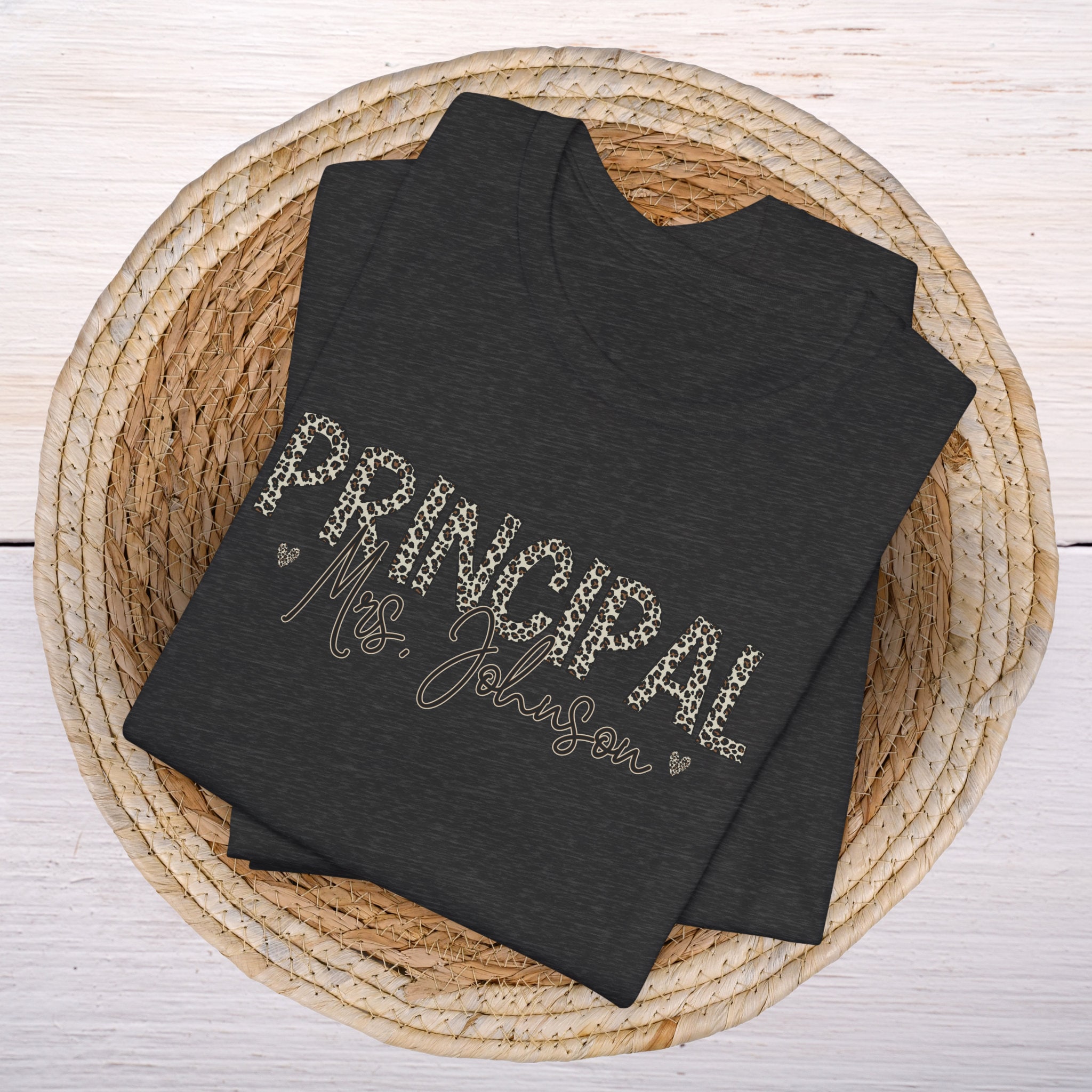 Personalized Animal Print Principal Shirt, Custom School Principal ...