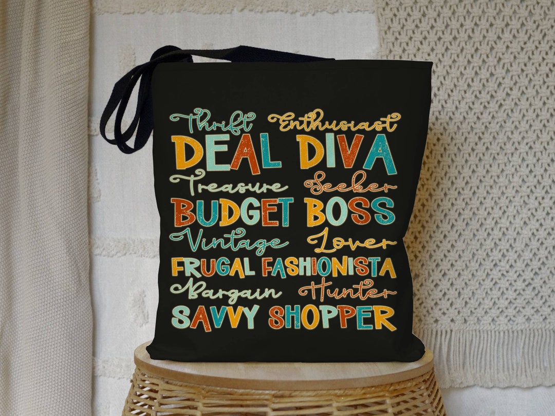 Thrifter Tote Bag, Reusable Bag for Thrifting, Cute Thrift Lover ...