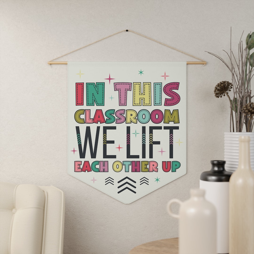 Cute Teacher Classroom Elementary School Positivity Wall Hanging ...