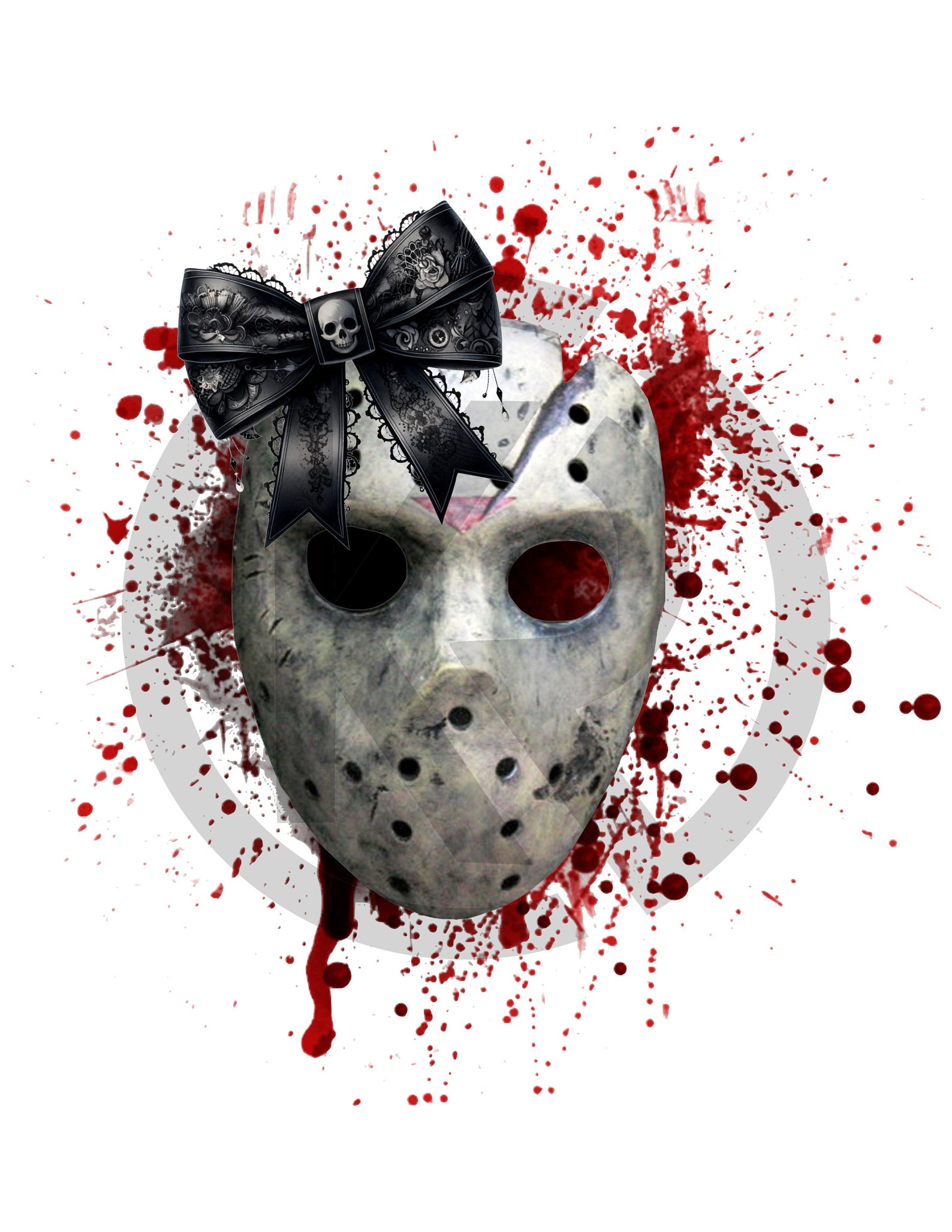 Jason Voorhees Bow Design - Etsy